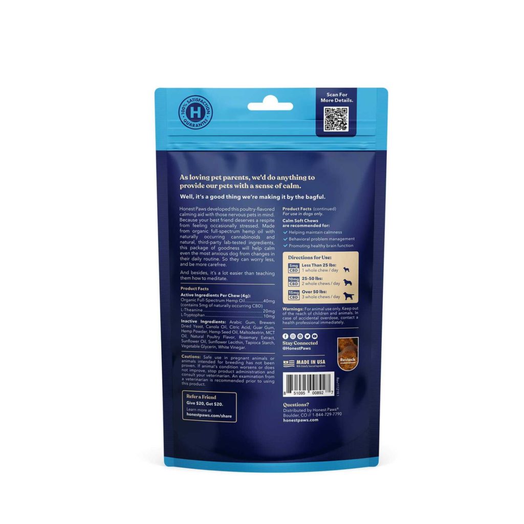 Honest Paws CBD Soft Chews & CBD Dog Treats | Buy Online