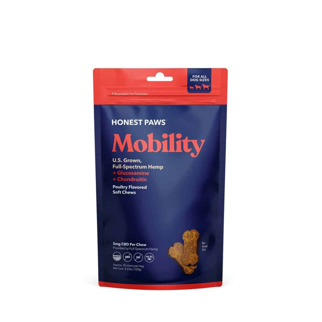 Mobility CBD Soft Chews for Dogs by Honest Paws | Buy Online